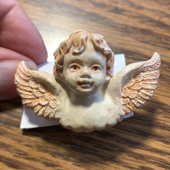 Russ | Jewelry | Vintage Russ Winged Cherub Angel 98s Brooch Pin 2 ...